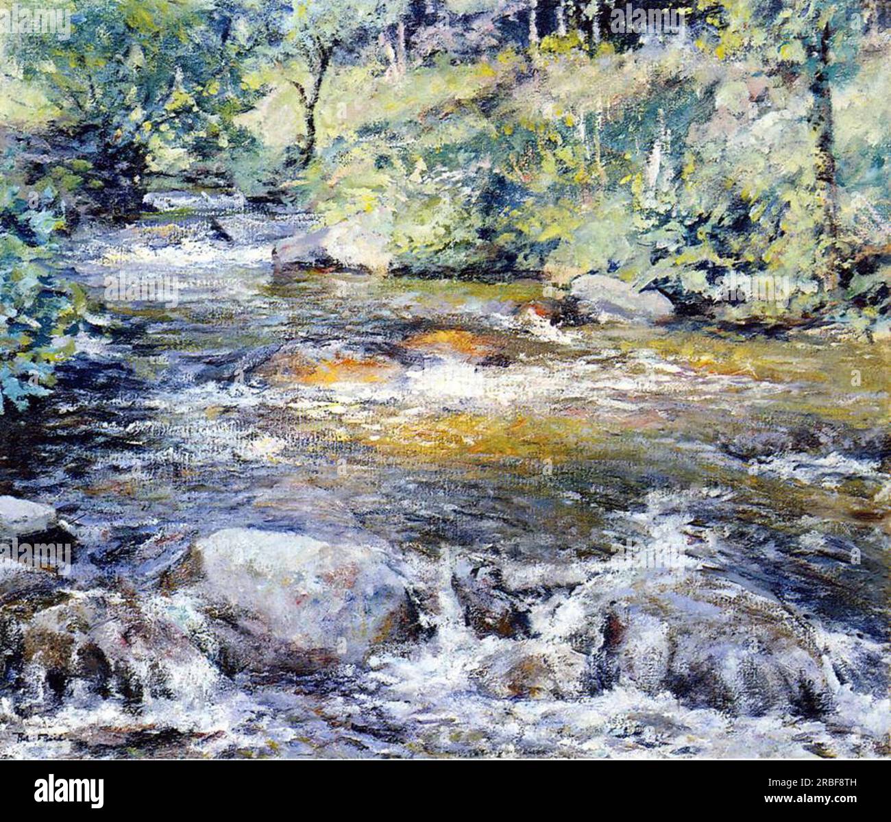 The Brook by Robert Lewis Reid Stock Photo - Alamy