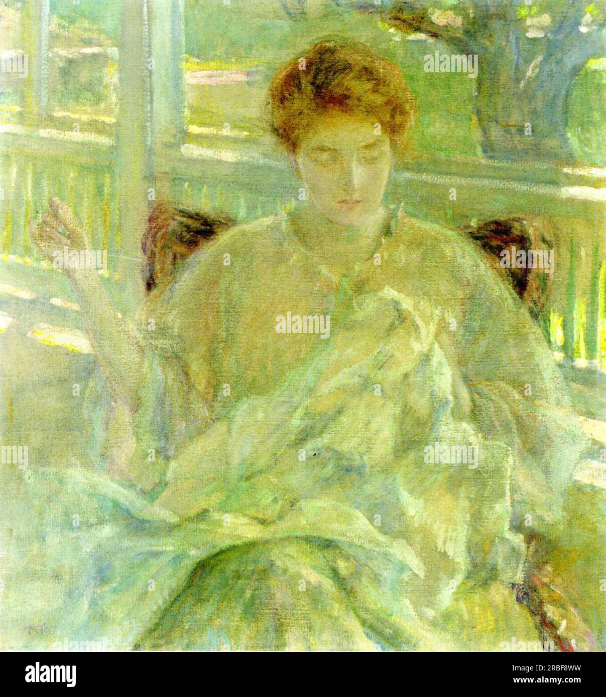 Spring 1910 by Robert Lewis Reid Stock Photo - Alamy