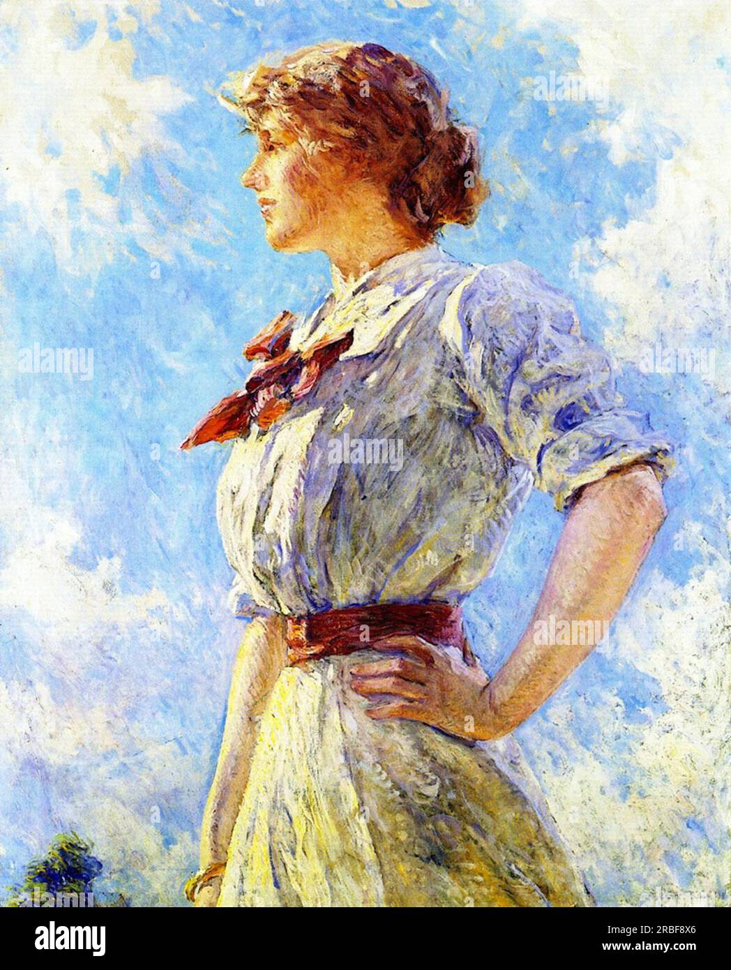 Against the Sky 1911 by Robert Lewis Reid Stock Photo - Alamy