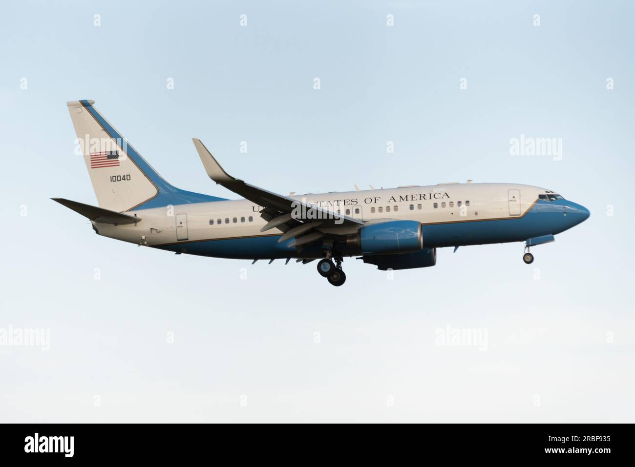 Stansted Airport, Essex, UK. 9th Jul, 2023. US President Joe Biden is ...