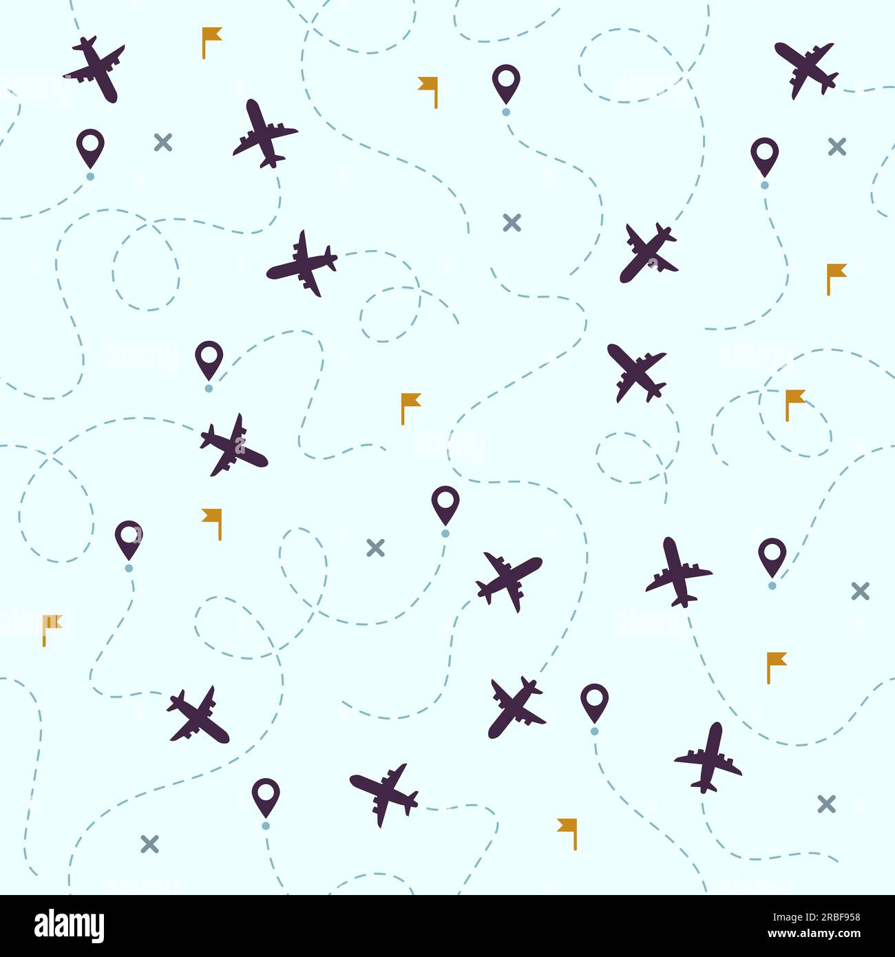 Map flights Stock Vector Images - Alamy