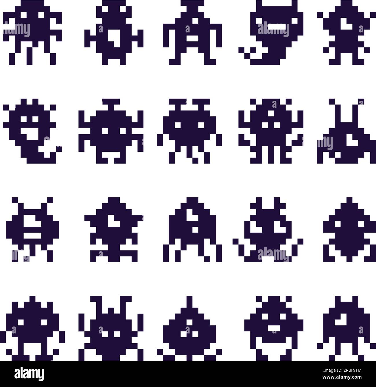 Space invaders arcade game Cut Out Stock Images & Pictures - Alamy