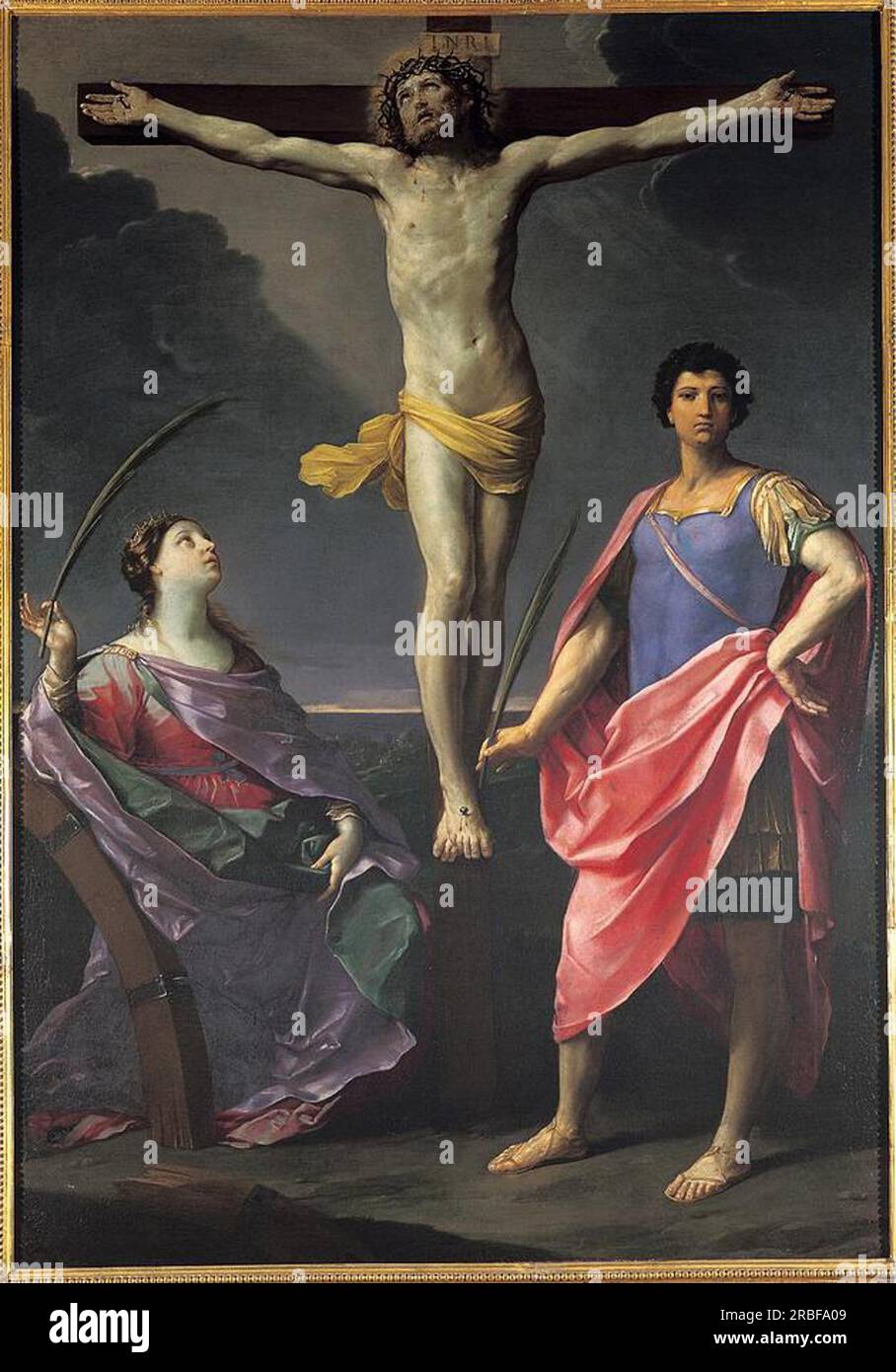 Jesus Christ Crucified between St. Catherine of Alexandria and St ...