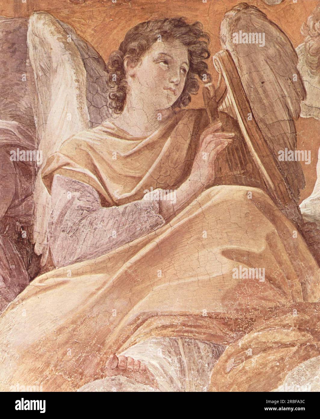 The Queen of Heaven and angels pla (Frescoes in the Palazzo Quirinale ...