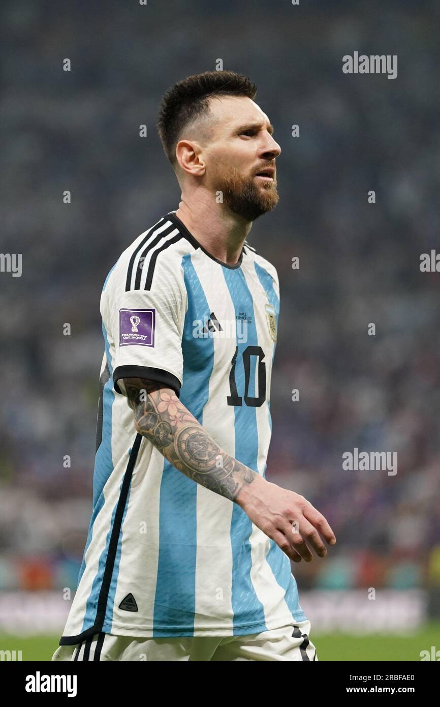 Lusail, Qatar, 18th. December 2022. Lionel Messi during the match ...