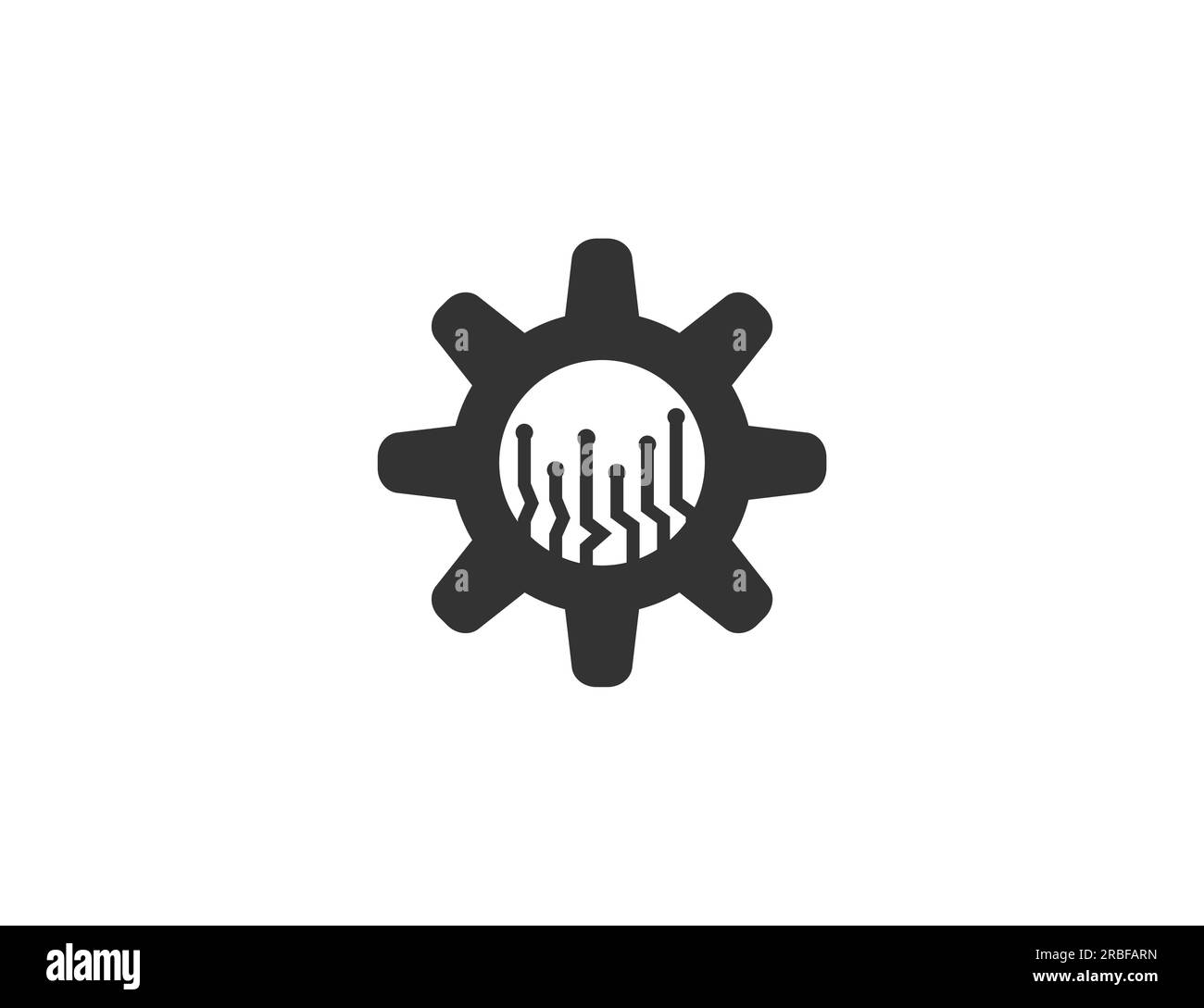 Automatism, process, gear icon. Vector illustration Stock Vector Image ...