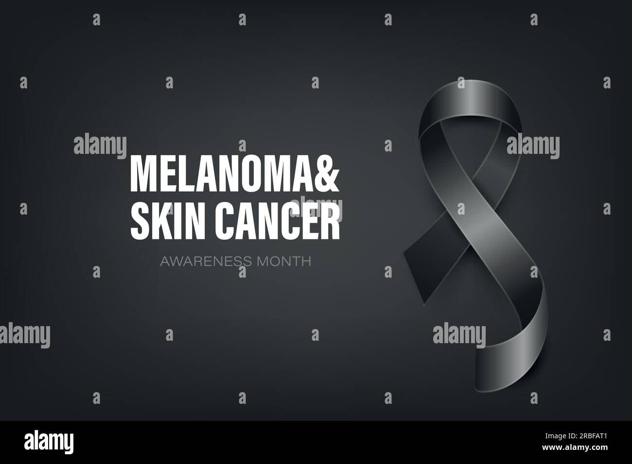 Melanoma, Skin Cancer Banner, Card, Placard with Vector 3d Realistic ...