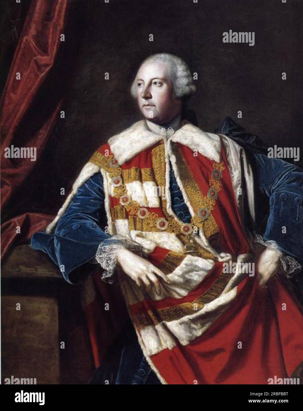 John Russel, 4th Duke of Bedford 1762 by Joshua Reynolds Stock Photo ...