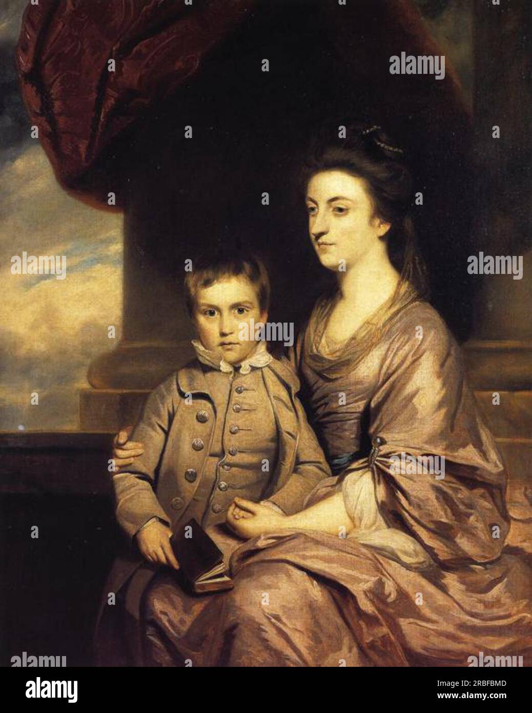 Elizabeth, Countess of Pembroke and Her Son 1767 by Joshua Reynolds ...