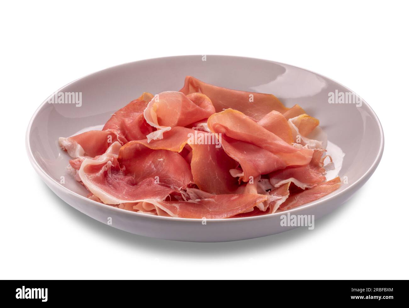 Prosciutto parma ham slices Cut Out Stock Images & Pictures - Alamy