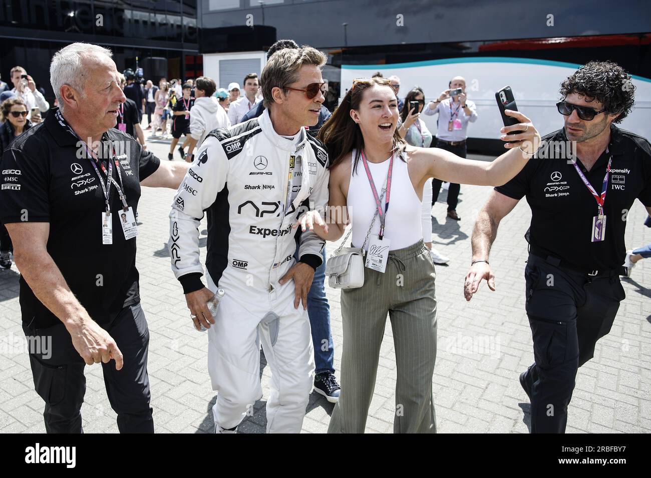 PITT Brad (USA), actor playing Sonny Hayes, driver of the fictional ...