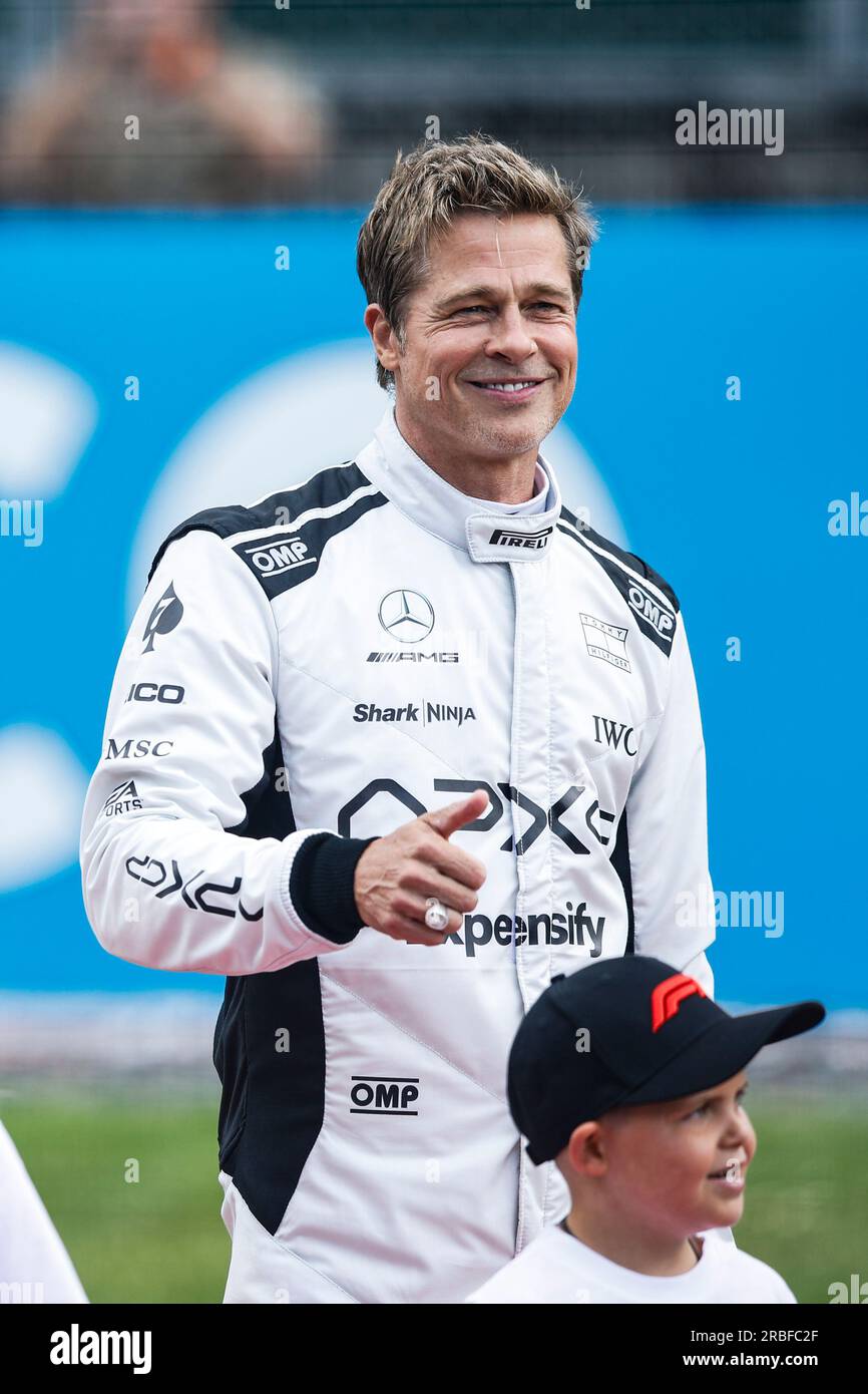 Silverstone,UK. 09th July, 2023. PITT Brad (USA), actor playing Sonny ...