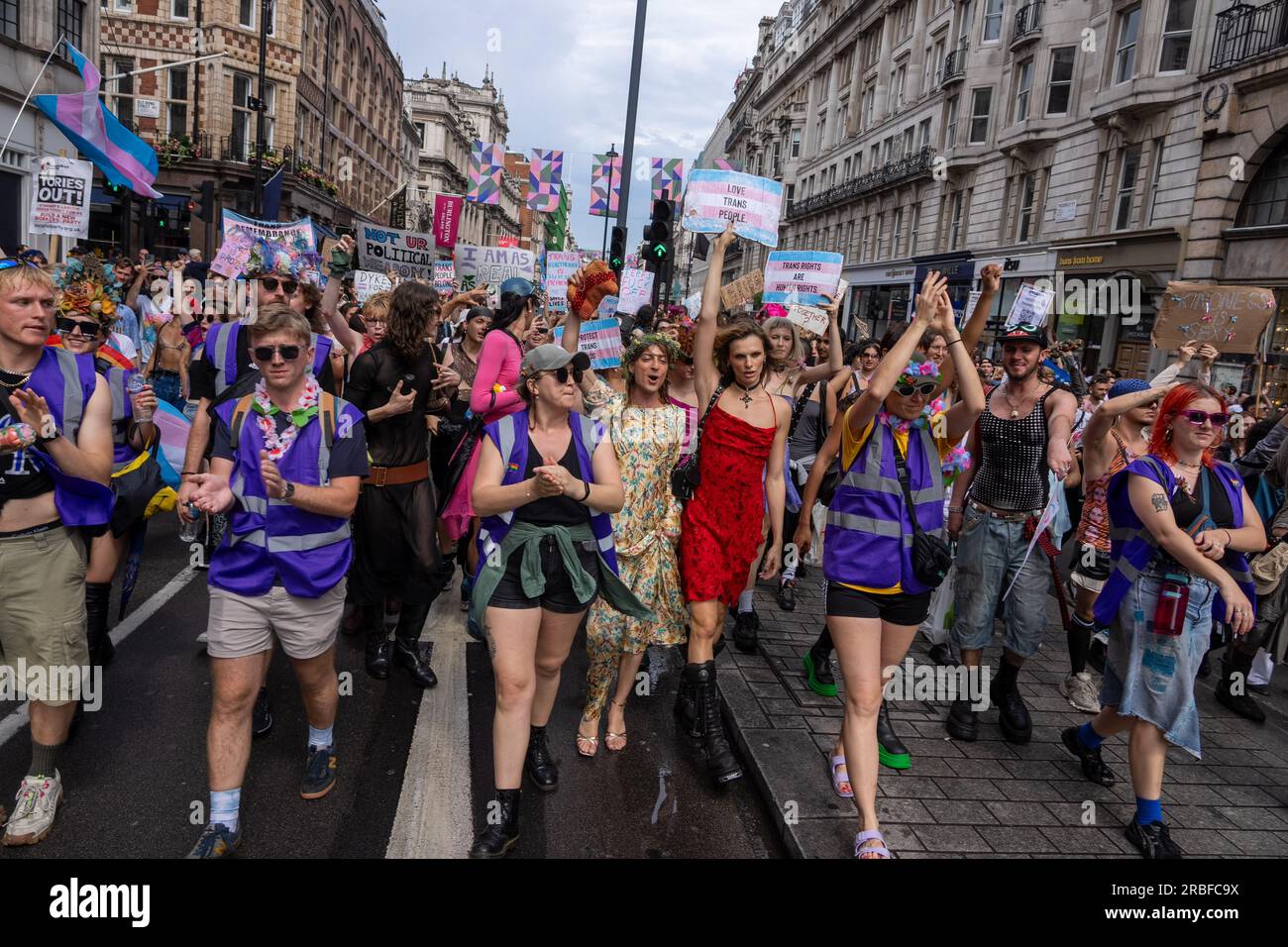 © Jeff Moore TRANS RIGHTS PROTEST. Thousands took to the streets today ...