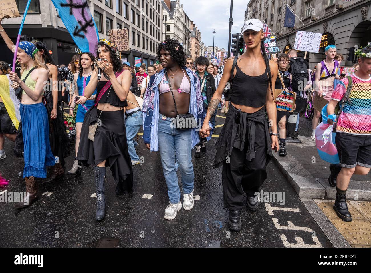 © Jeff Moore TRANS RIGHTS PROTEST. Thousands took to the streets today ...