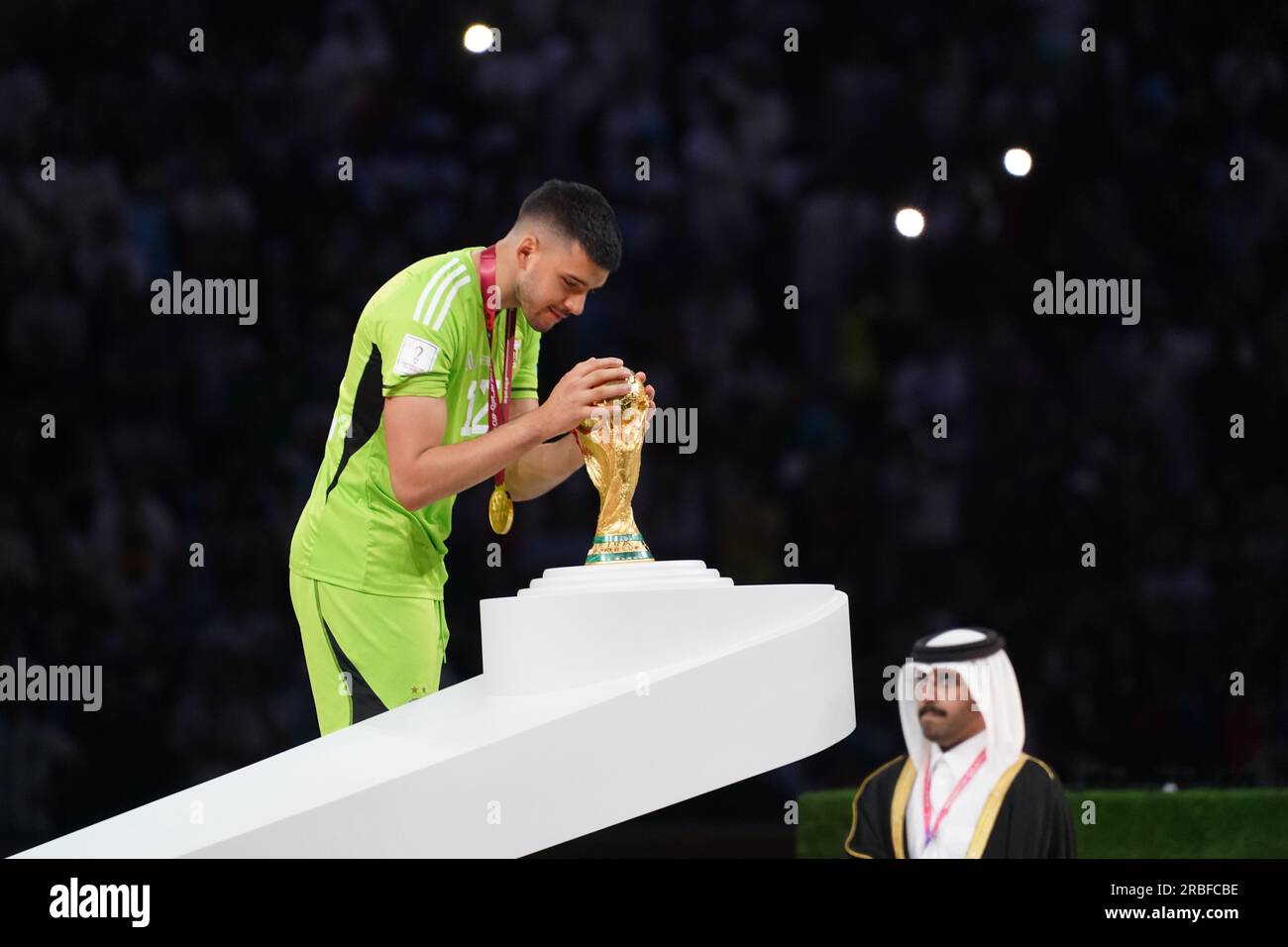 Lusail, Qatar, 18th. December 2022. Guido Rulli touch the Fifa World ...