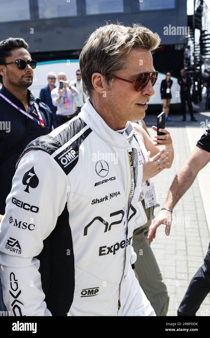 PITT Brad (USA), actor playing Sonny Hayes, driver of the fictional ...