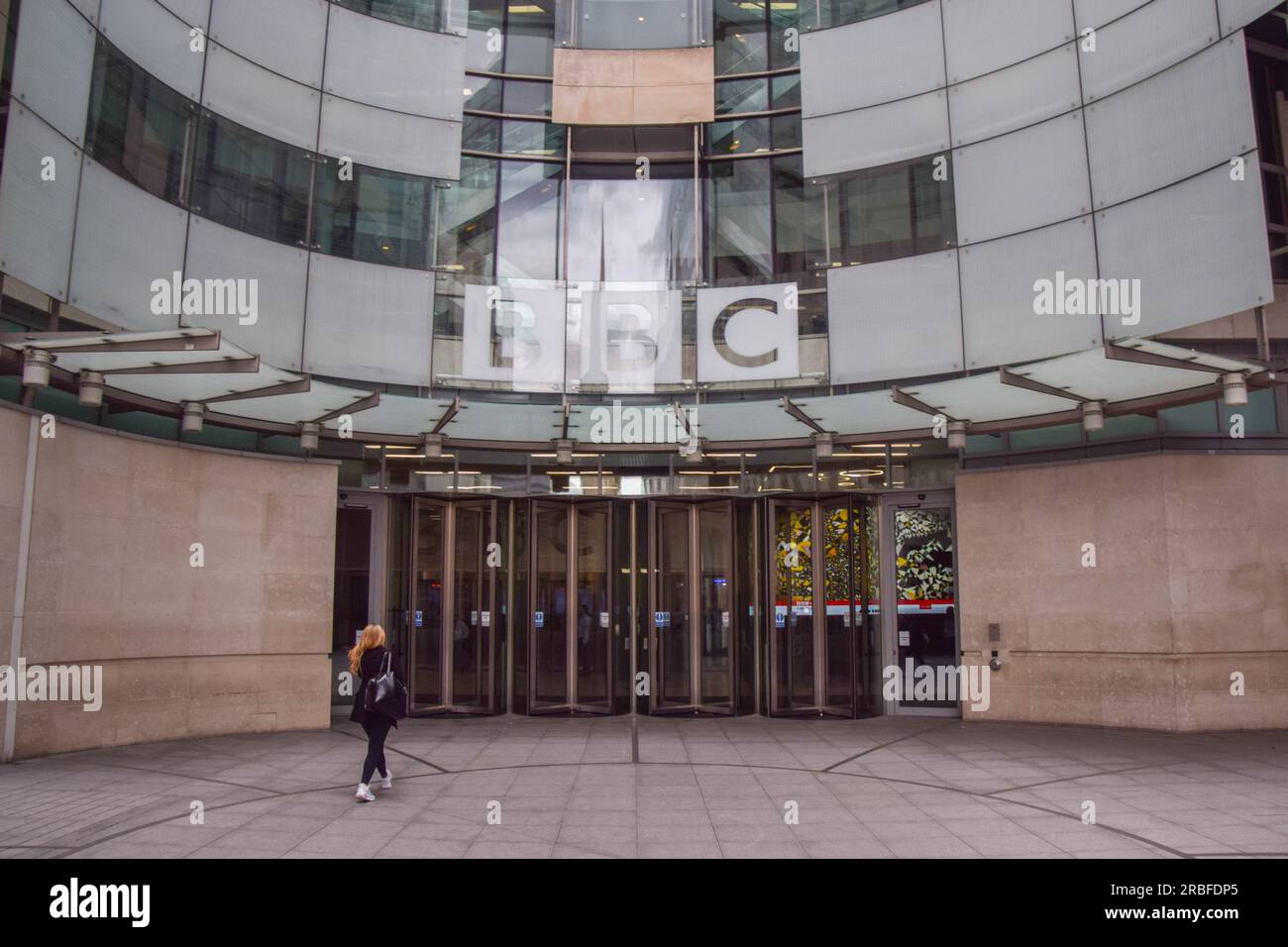 General view of Broadcasting House, the BBC headquarters in central ...