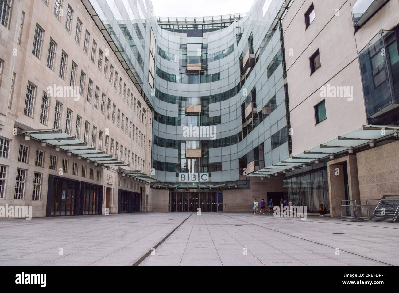 General view of Broadcasting House, the BBC headquarters in central ...