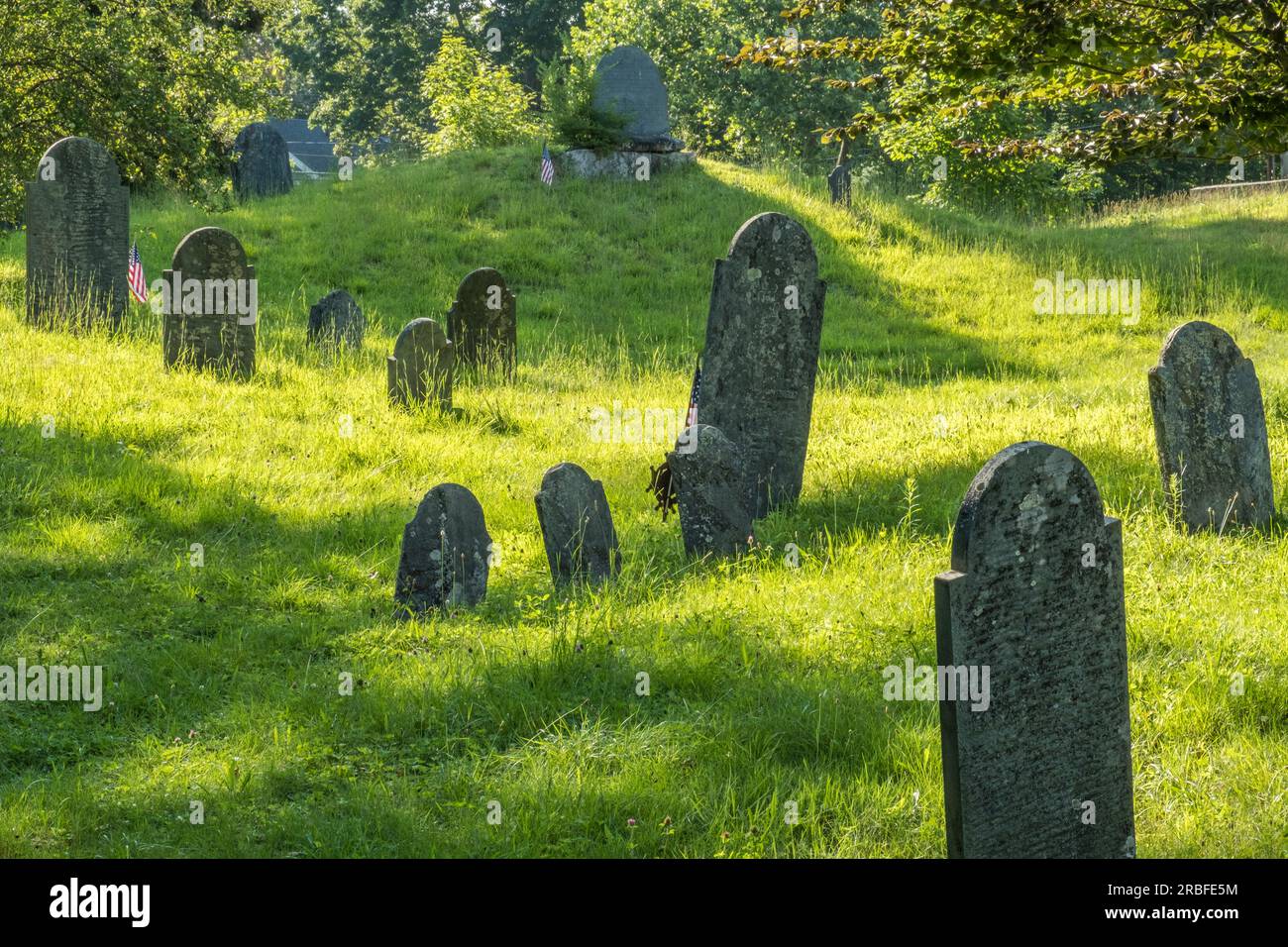 The Old Burying Ground in Groton, Massachusetts Stock Photo - Alamy