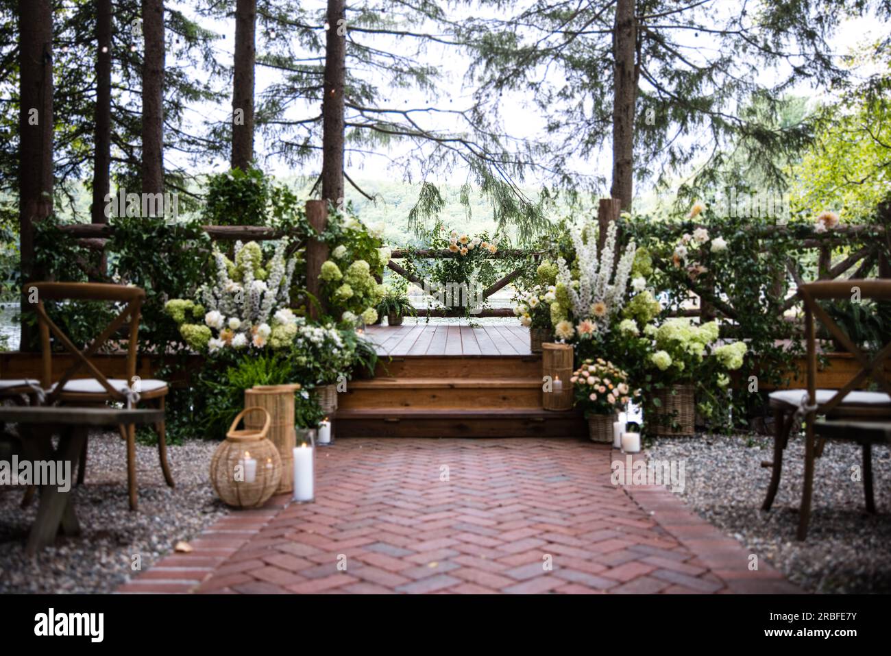 Beautiful romantic bouquet of wedding flowers in an arrangement ...