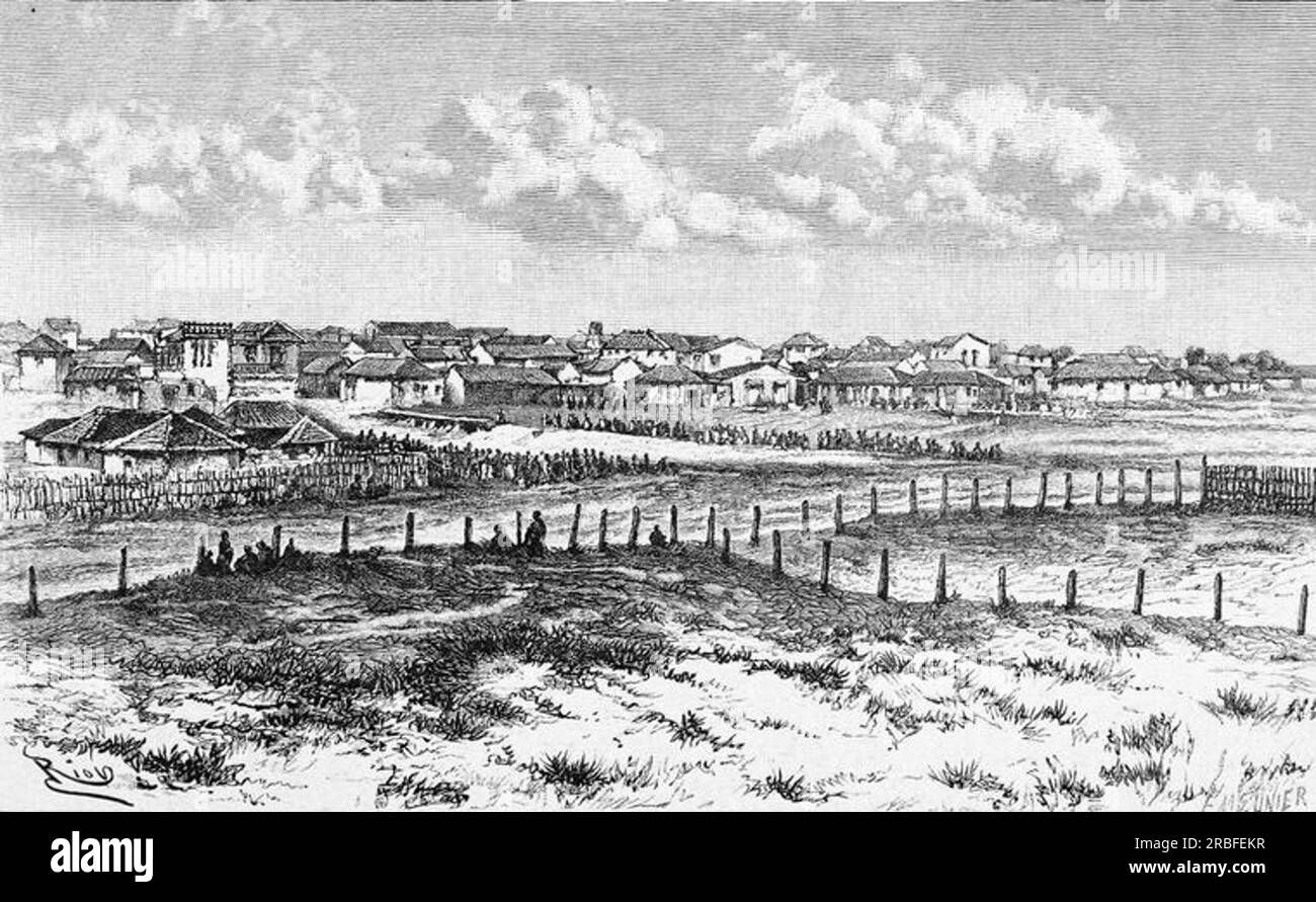 Rufisque 1889 by Edouard Riou Stock Photo - Alamy