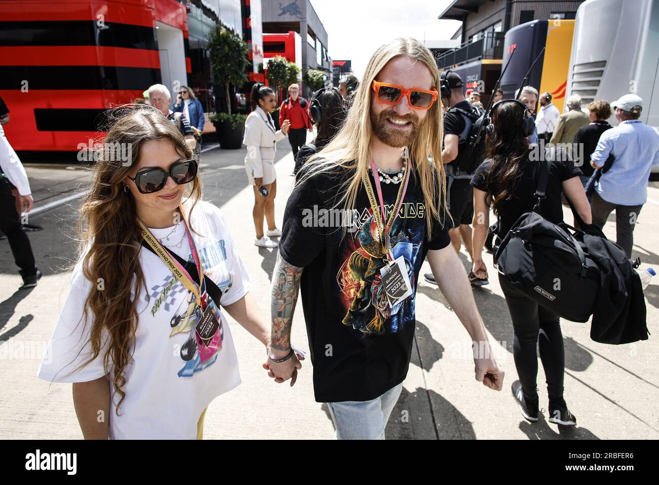 Sam Ryder singer portrait during the 2023 Formula 1 Aramco British ...