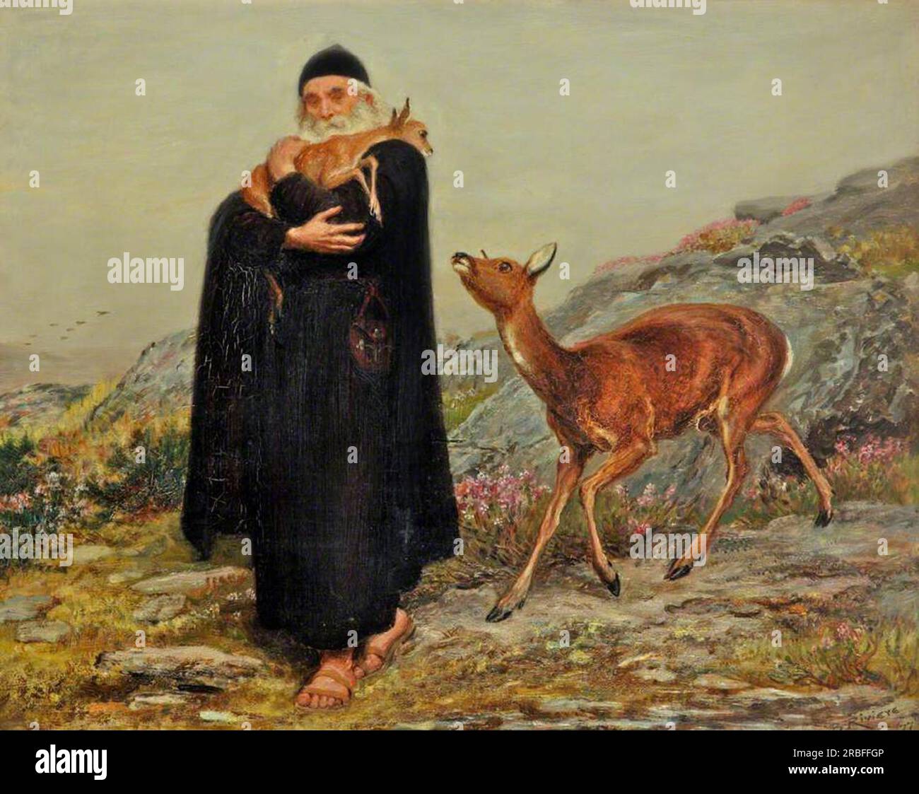 A Legend of Saint Patrick 1877 by Briton Riviere Stock Photo - Alamy