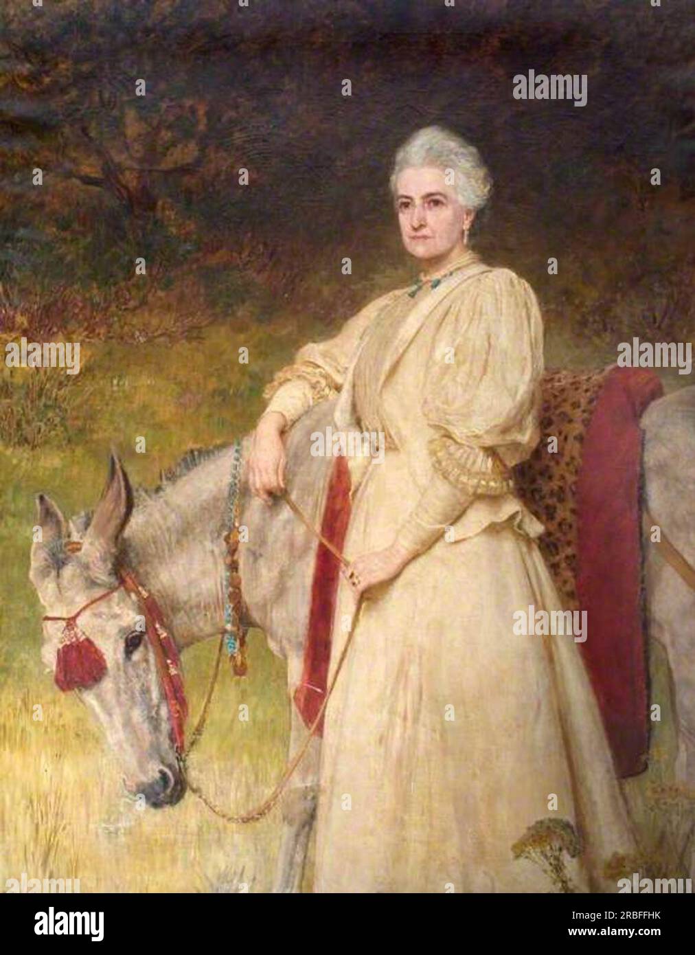 Lady Harriet Sarah Wantage 1897 by Briton Riviere Stock Photo - Alamy