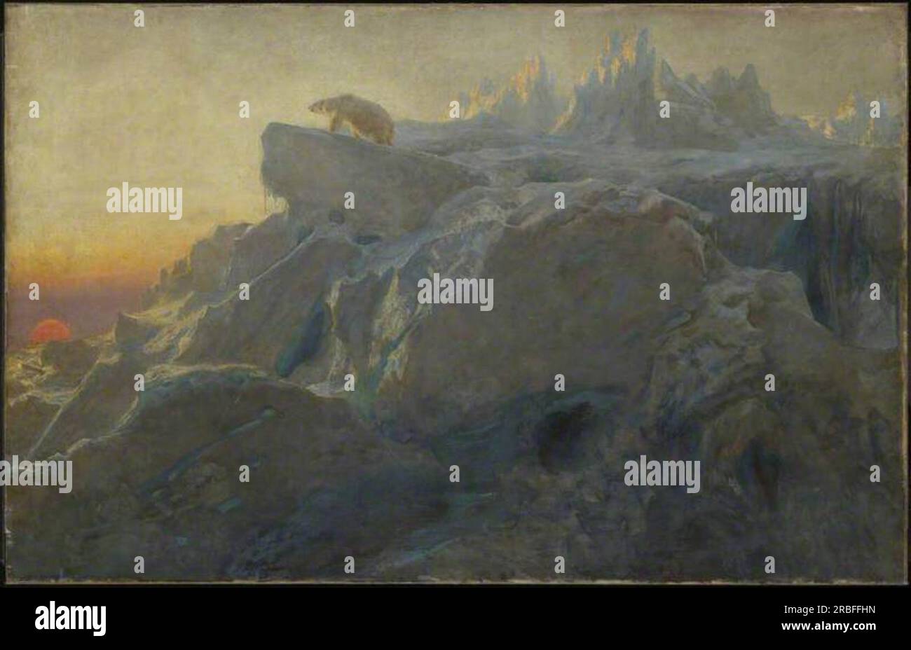 Beyond Man's Footsteps 1894 by Briton Riviere Stock Photo - Alamy