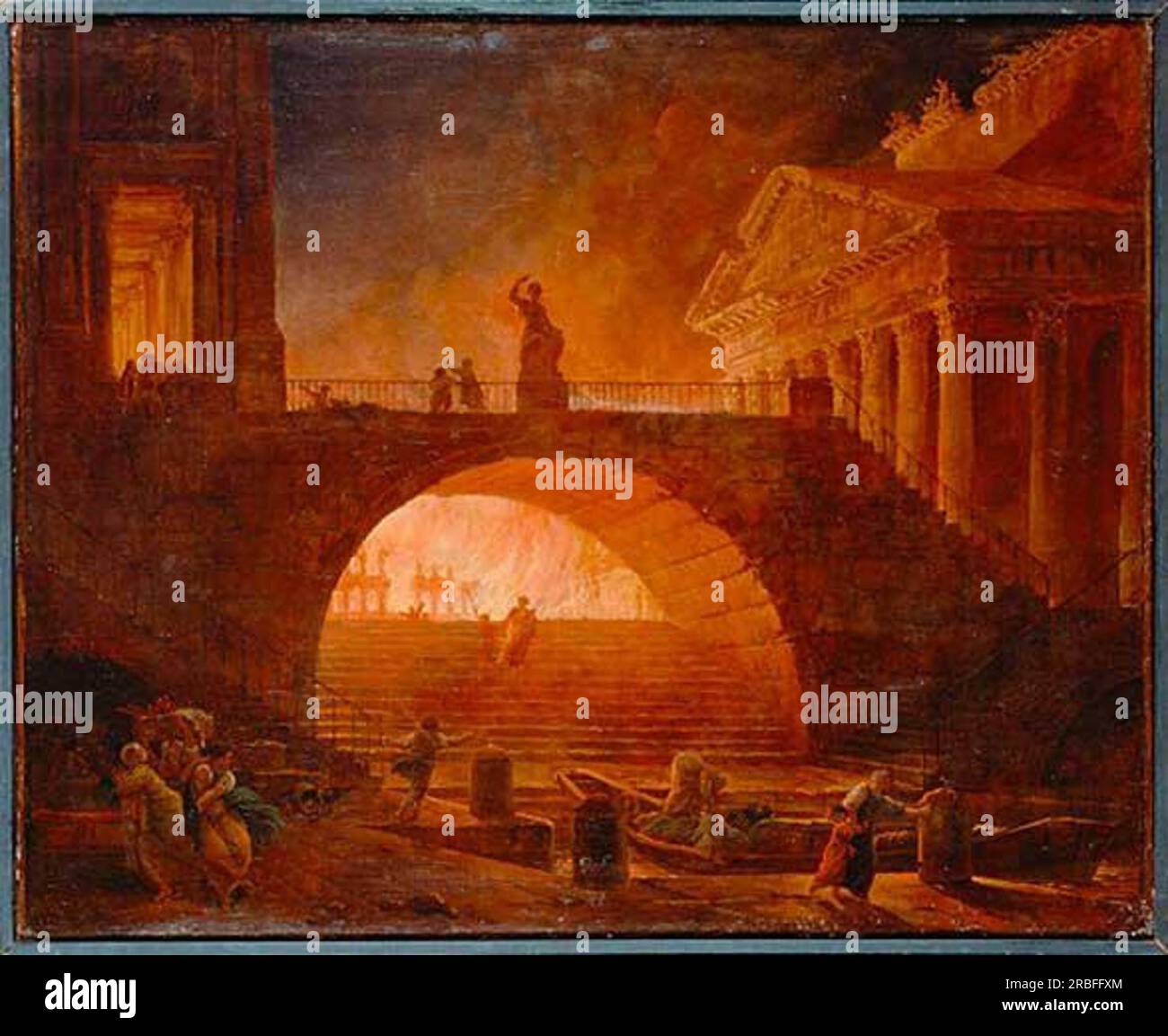 Fire of rome painting hi-res stock photography and images - Alamy