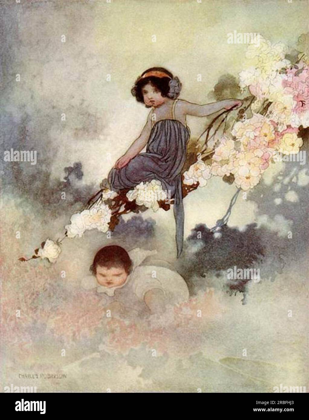 The selfish giant 1913 by Charles Robinson Stock Photo - Alamy