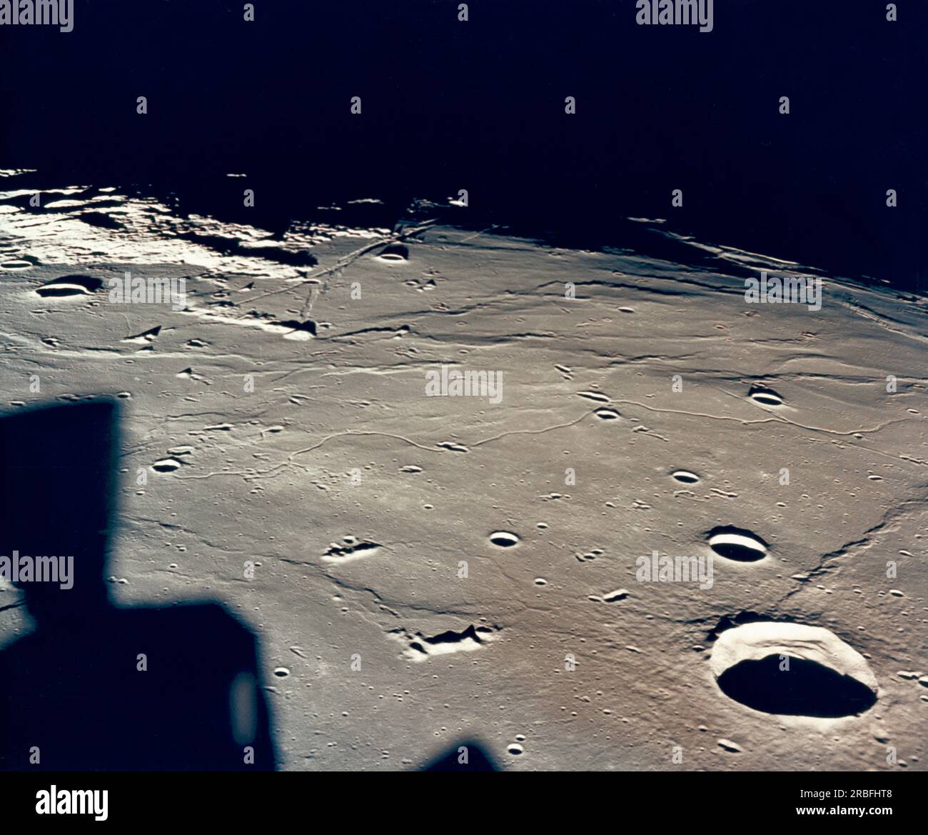 Moon July 20 1969 The Approach To The Apollo 11 Landing Site 2 In The