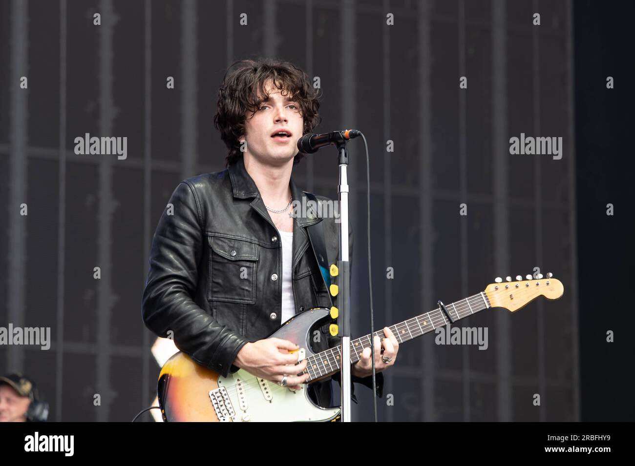 Glasgow, UK. 08th July, 2023. Elijah Hewson of Inhaler performing at ...