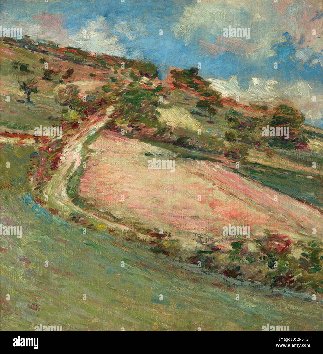 Hillside, Springtime, Giverny by Theodore Robinson Stock Photo - Alamy