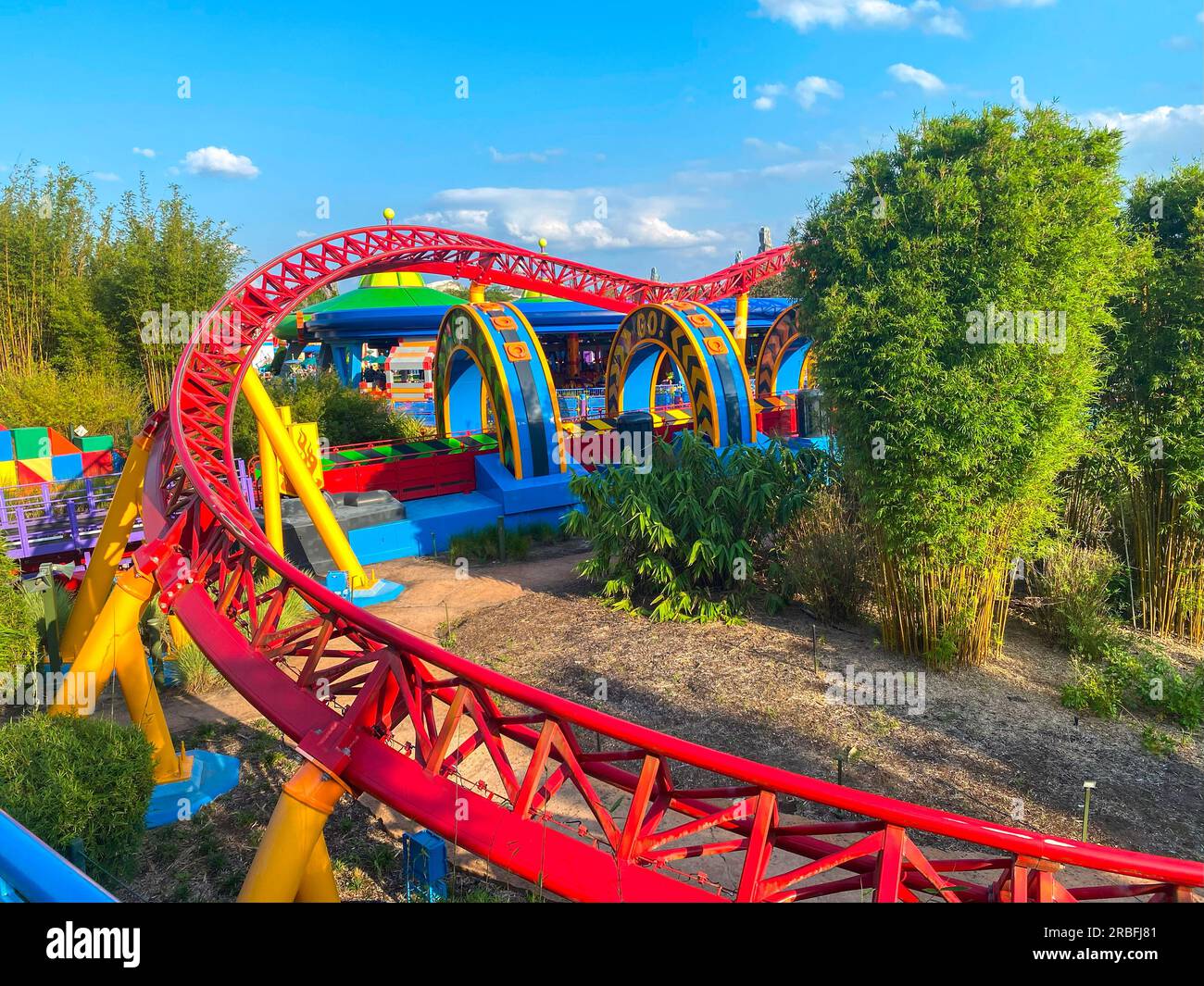 Rollercoaster tracks hi-res stock photography and images - Alamy