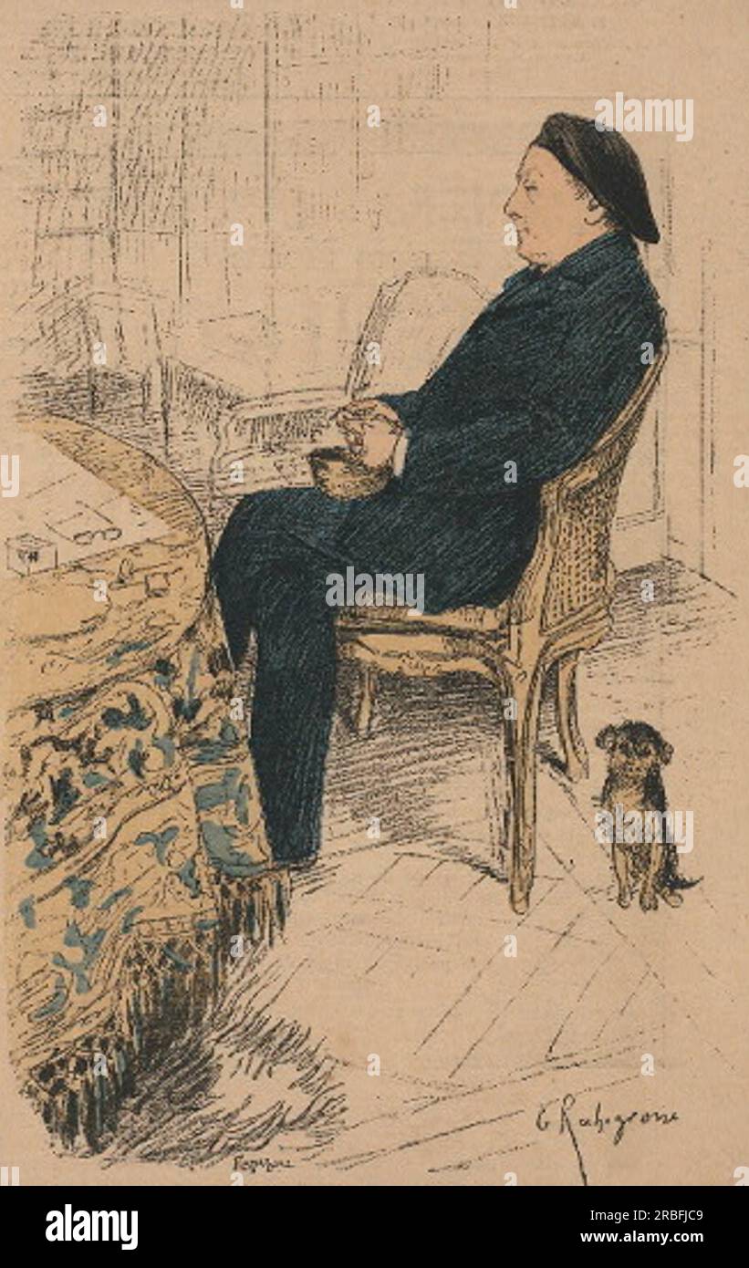 French Poet and Playwright Théodore De Banville 1886 by Georges ...