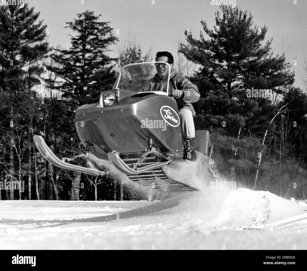 Snowmobile Black and White Stock Photos & Images - Alamy