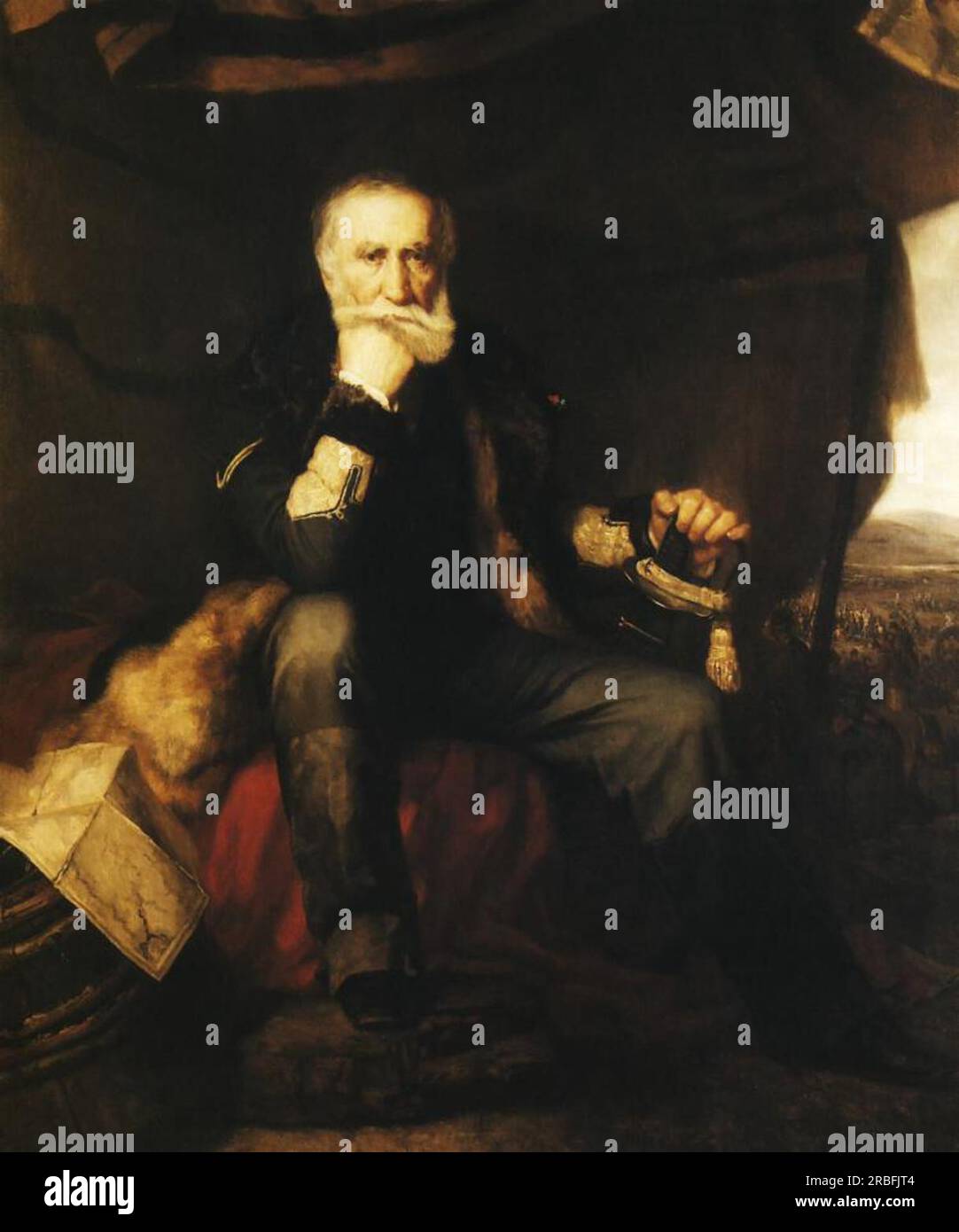 Portrait of General Henryk Dembinski 1852 by Henryk Rodakowski Stock ...