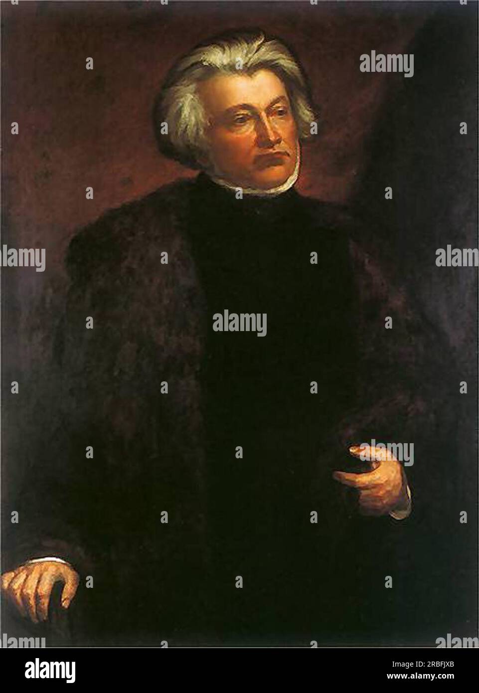 Adam Mickiewicz 1856 by Henryk Rodakowski Stock Photo - Alamy