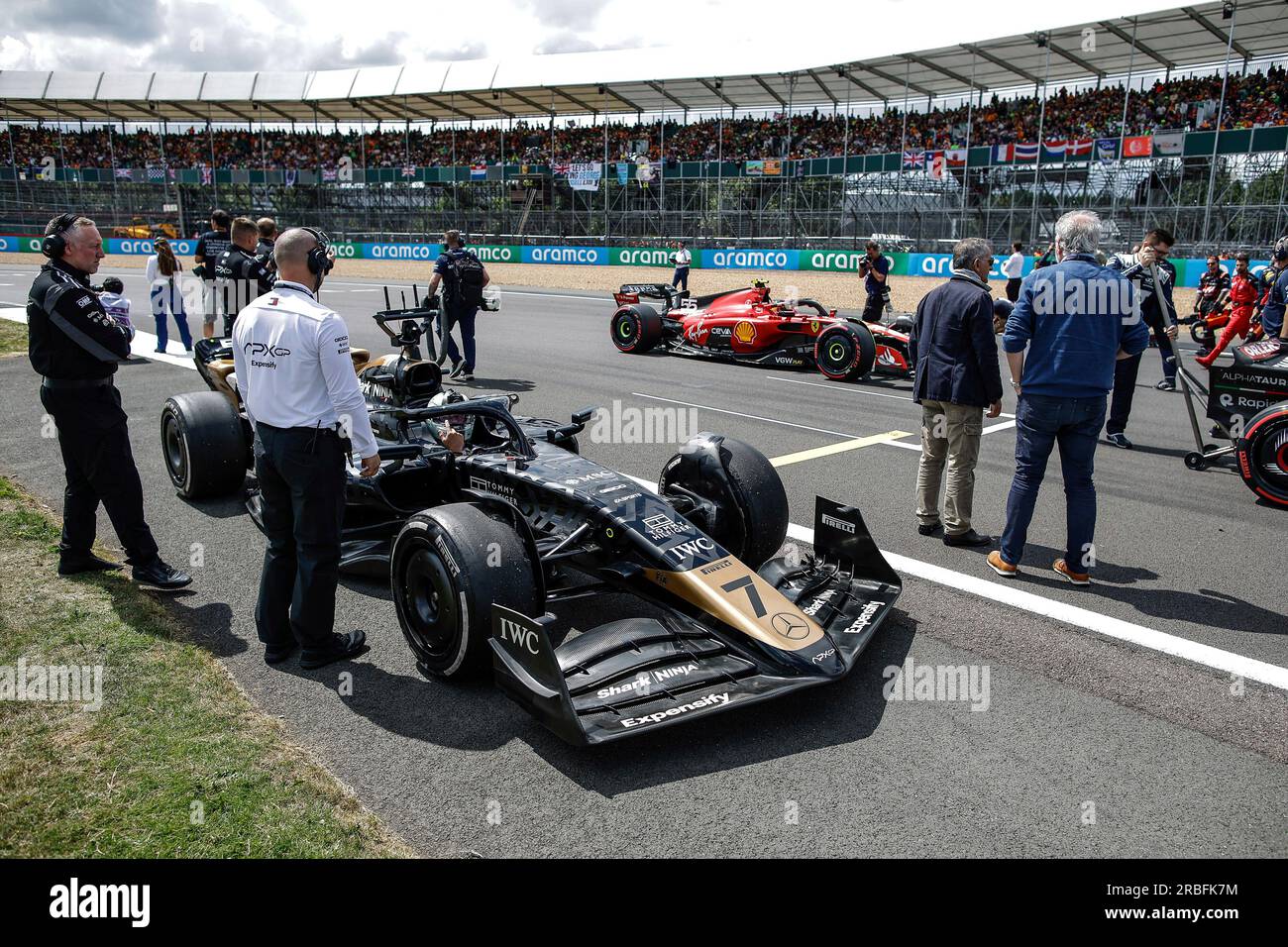 Silverstone, Great Britain. 9th July, 2023. Car of the fictional Apex ...