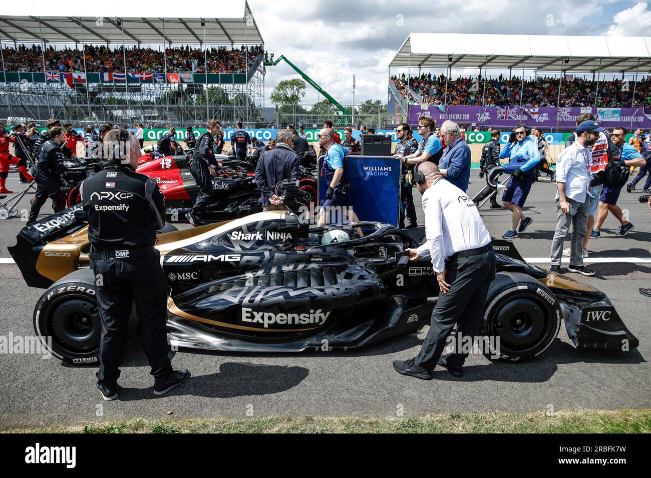 Silverstone, Great Britain. 9th July, 2023. Car of the fictional Apex ...