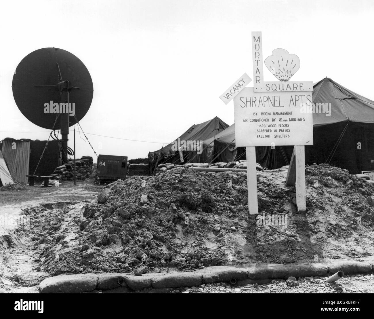 Don Ha, Vietnam: February 25, 1966 "Mortar Square" where the U.S. Air ...