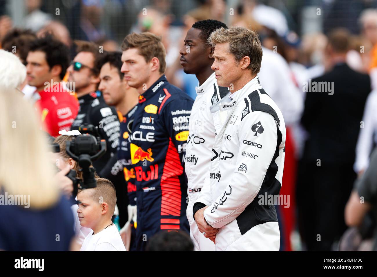 PITT Brad (USA), actor playing Sonny Hayes, driver of the fictional ...