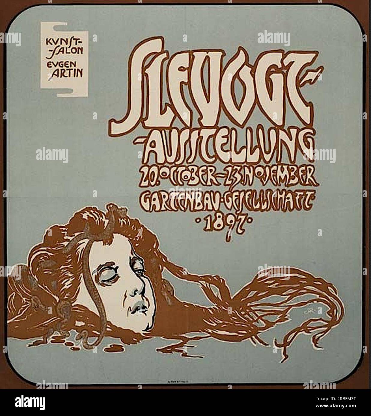 Poster for Art Salon Eugen Artin 1897 by Alfred Roller Stock Photo - Alamy