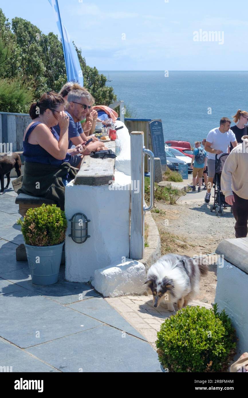 Wavecrest Cafe at the most souherly Point Lizard Cornwall UK Stock ...