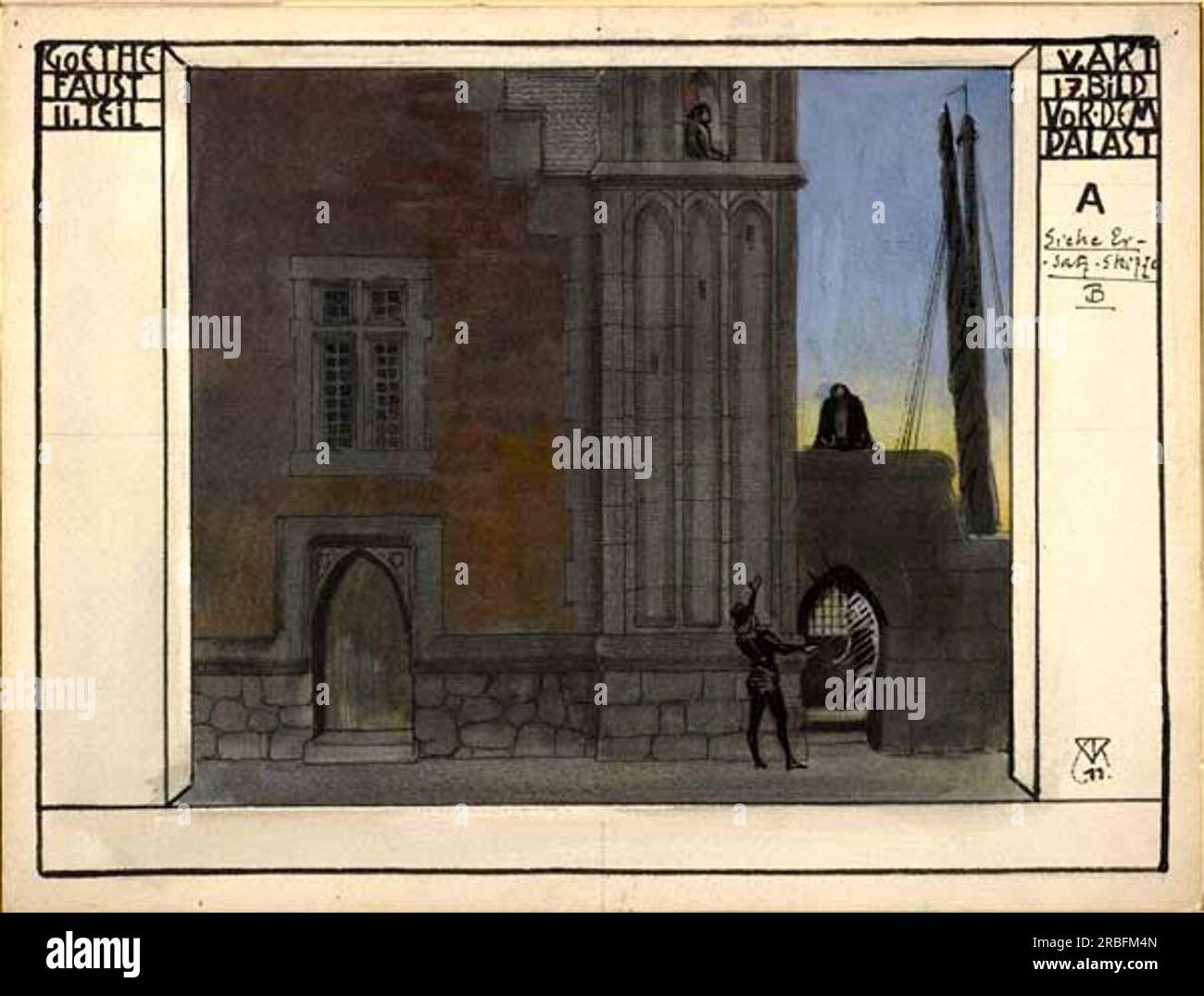 Before a Palace, for Goethe's Faust, Part II, Act V, Scene 17 by Alfred ...