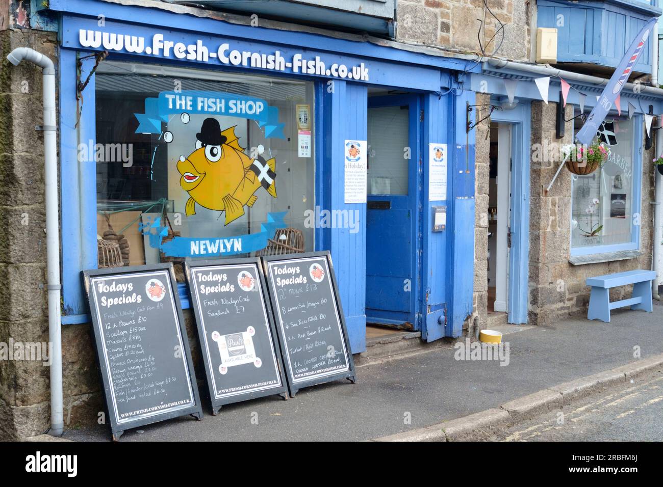 Around Newlyn a small fishing village in the South West of Cornwall UK ...