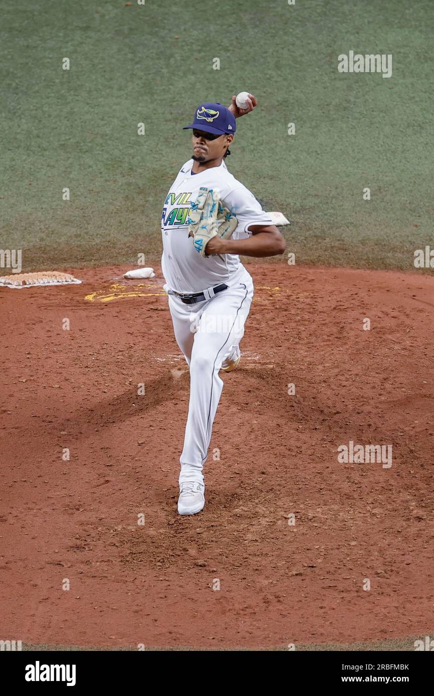 St. Petersburg, FL USA; Tampa Bay Rays pitcher Elvin Rodriguez (88 ...
