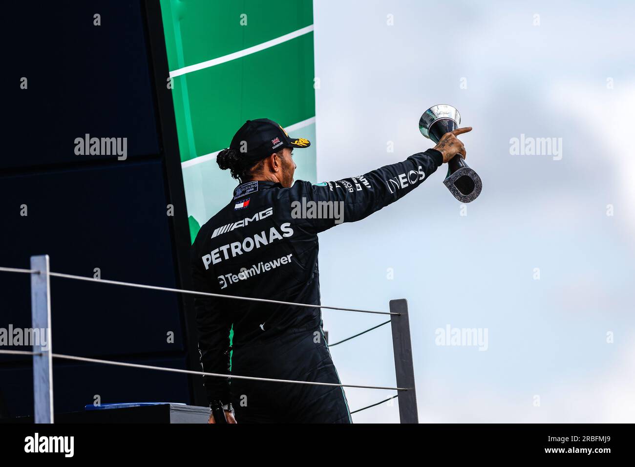 HAMILTON Lewis (gbr), Mercedes AMG F1 Team W14, portrait podium during ...