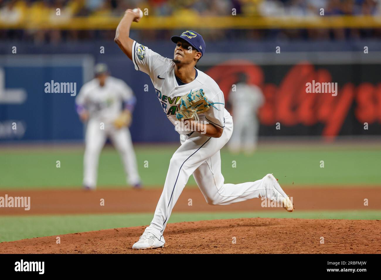 St. Petersburg, FL USA; Tampa Bay Rays pitcher Elvin Rodriguez (88 ...